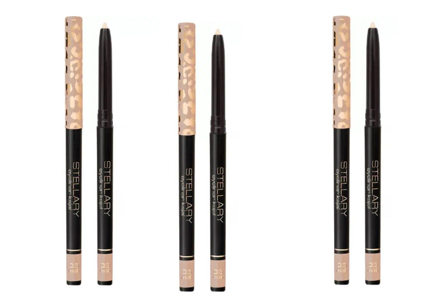 Автоматический карандаш для глаз Stellary eyeliner kajal, тон 03 Milk, 0,28 г 3 шт