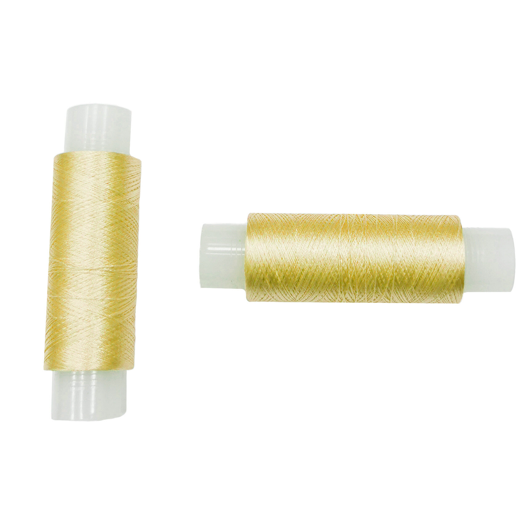 Нить шелковая, Моснитки 65С, цвет №004 (цвет светло-желтый), катушка 200 метров