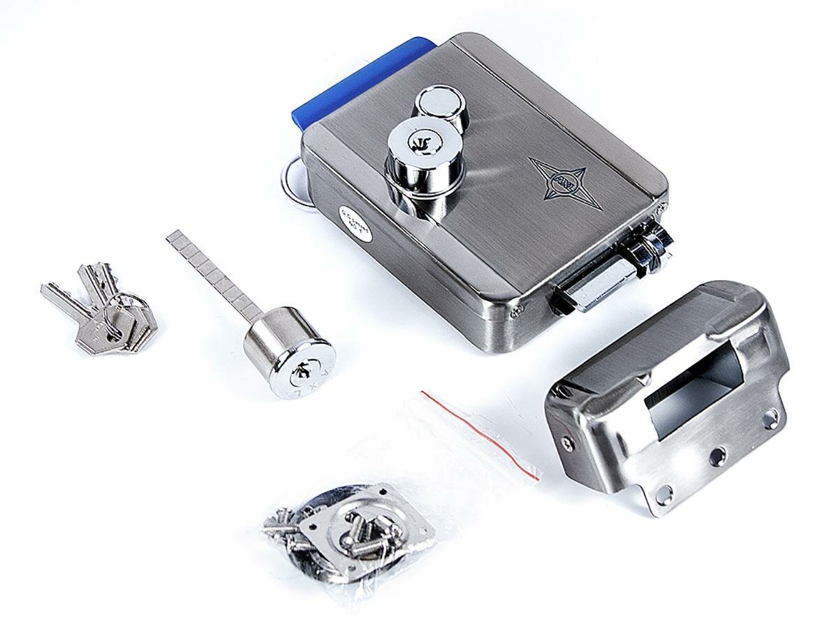 Электромеханический замок для дверей Anxing Lock - AX091 (S10712AX0) - электромеханический замок на металлическую дверь. Металл