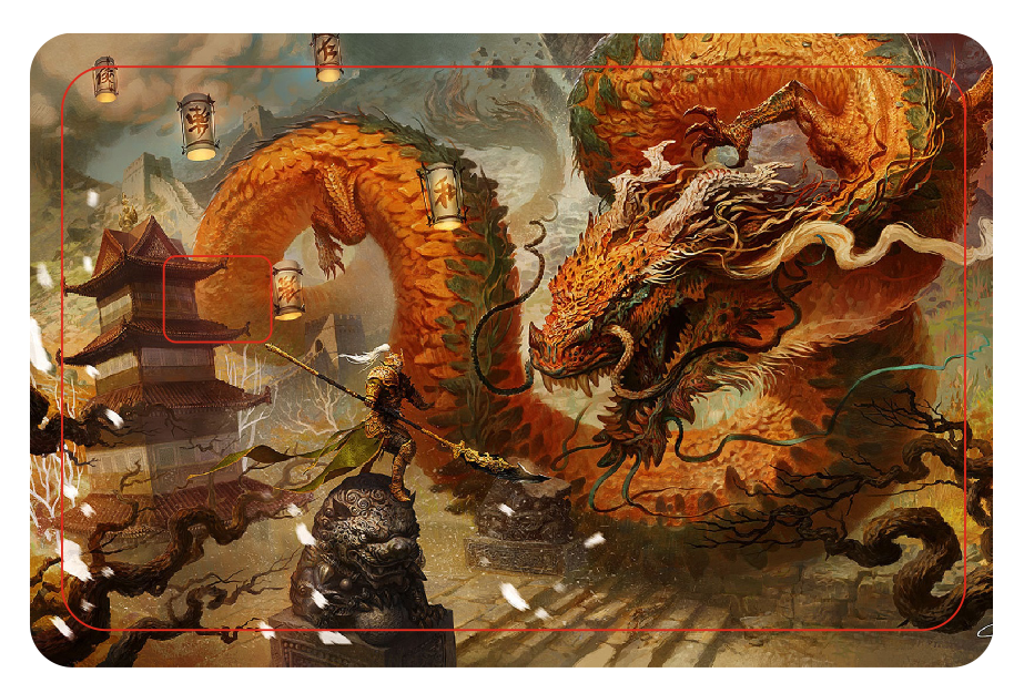 Наклейка на банковскую карту, стикер на карту, дракон Фуцанлун