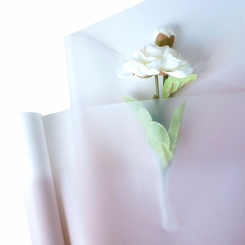 Пленка для цветов Браво Градиент Бежевый, в рулоне, толщина 45 микрон