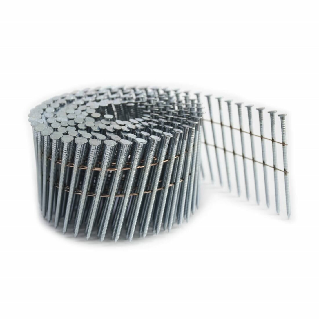 Гвоздь барабанный гладкий по дереву For-Est CNW 31/80 оцинкованный, для нейлера в бобинах