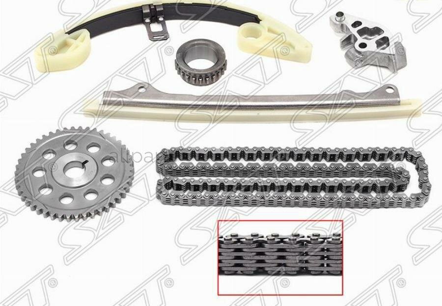 SAT TK-HA027 Комплект замены цепи ГРМ HONDA FIT/JAZZ 01- L15A