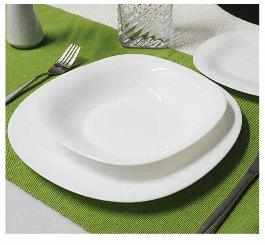 Набор тарелок суповых 21см Luminarc CARINE WHITE 6 шт. L5406/6