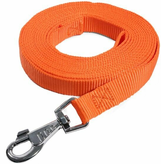 Гамма Поводок нейлоновый для собак "Эталон" S, оранжевый, 2*200см