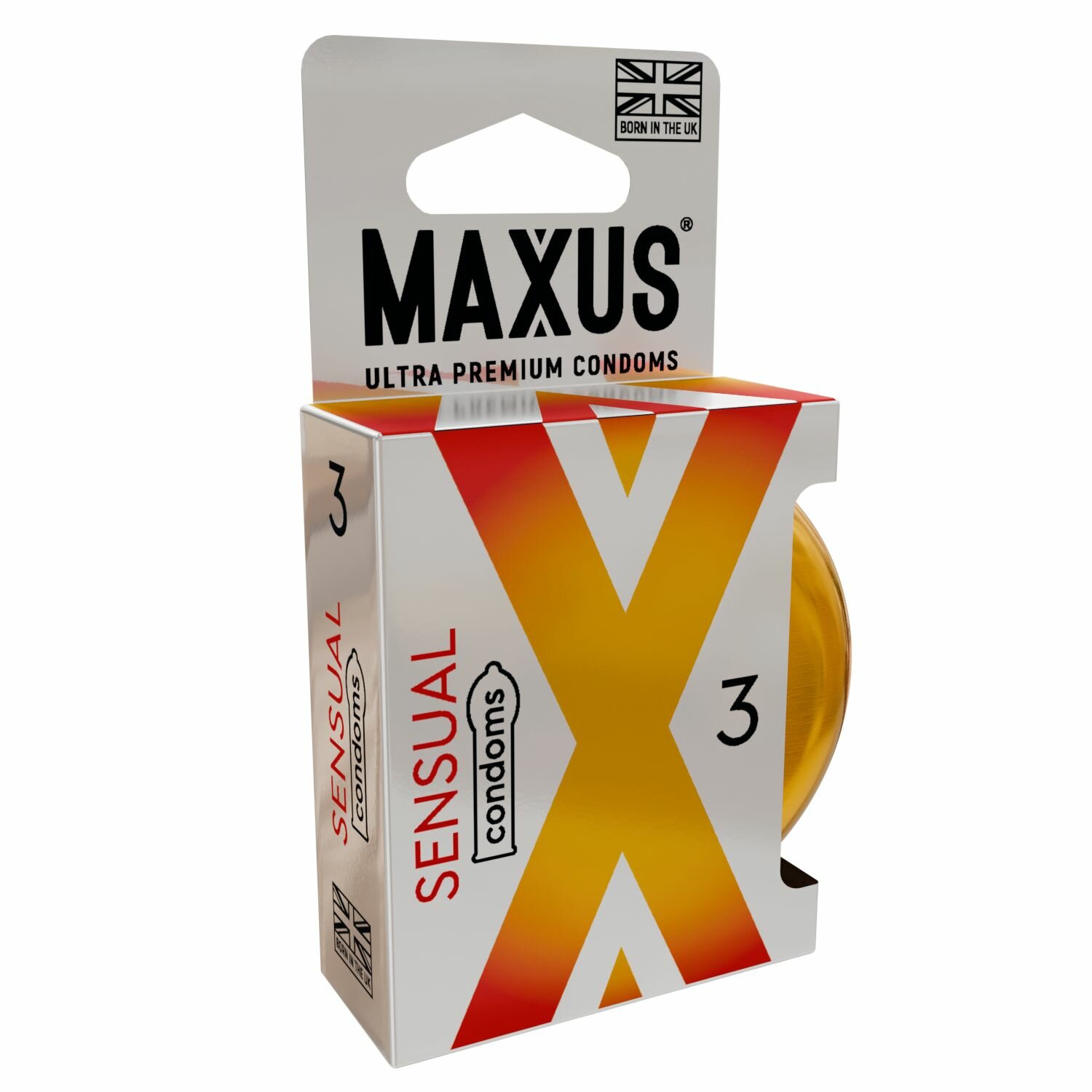 Презервативы Maxus "Sensual", анатомические, силиконовая смазка, 3 шт