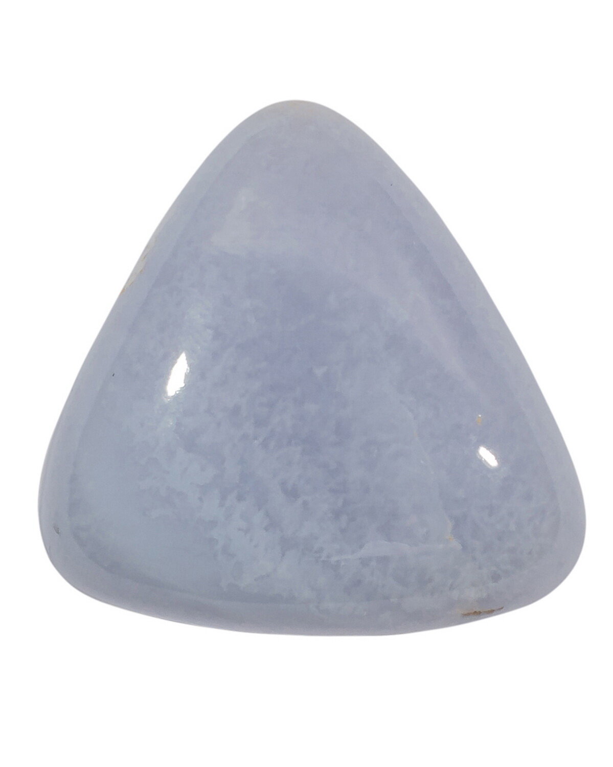 Кабошон Сапфирин, Голубой Агат, размер: 28х28х7 мм, натуральный минерал.