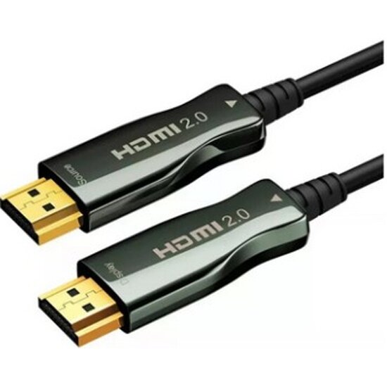 Кабель Wize HDMI AOC-HM-HM-70M оптический, 4K/60HZ, 4:4:4, v.2.0, ARC, 19M/19M, черный, 70м (AOC-HM-HM-70M)