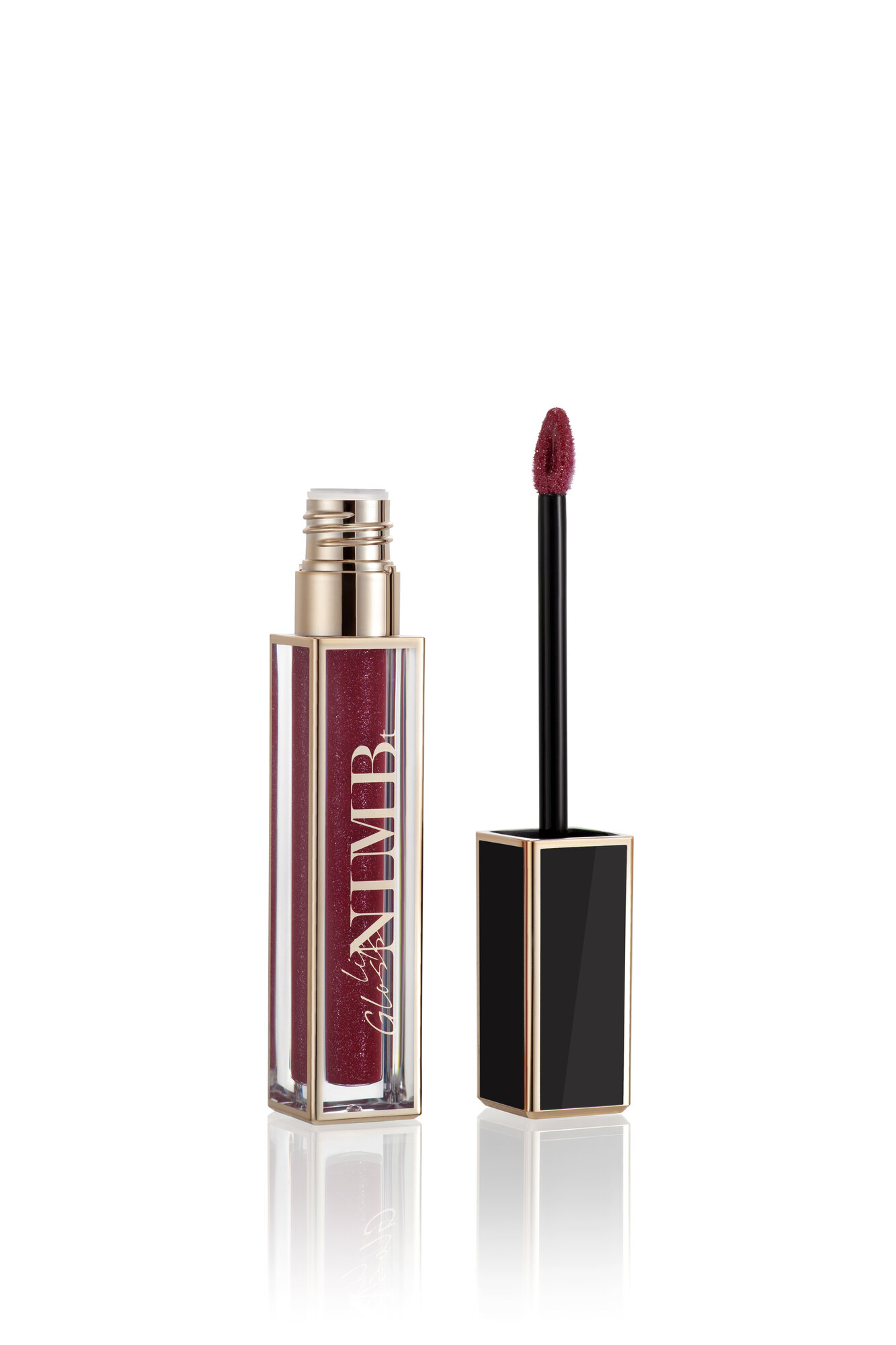 Блеск для губ NIMBt LIP GLOSS 02, Гелевый, увлажняющий, тёмно-красный — фото 1