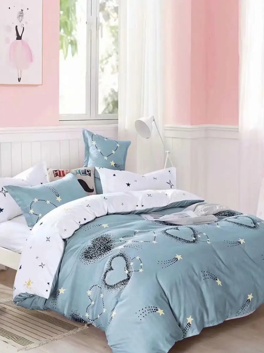 Постельное белье Dream Fly семейное, наволочки 70х70