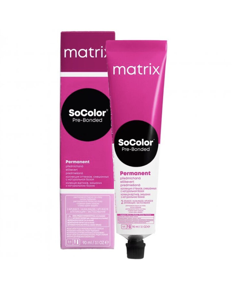 Matrix Coloring Hair SoColor Pre-Bonded, Перманентная краска для волос с бондером, 8M (8.8)