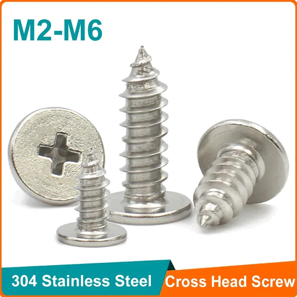 DUOJI Саморезы по дереву из нержавеющей стали 304 M6 (10pcs), 25mm