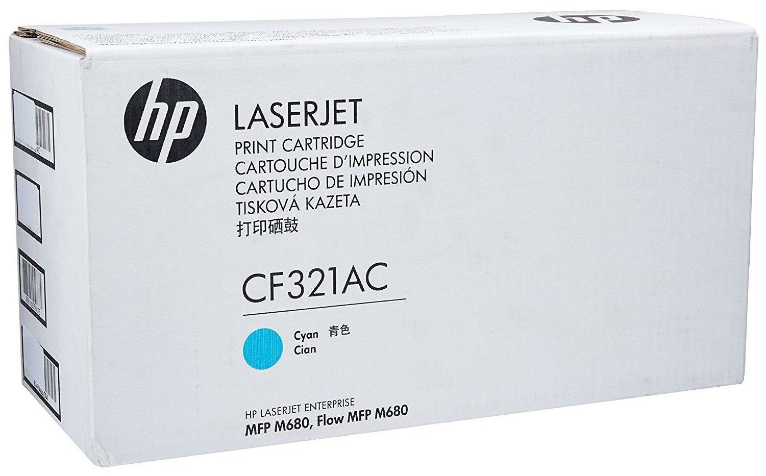 Оригинальный картридж HP (CF321AC) 653A для Color LJ M680dn/ M680f/ M680z Cyan (голубой), 16500 стр.