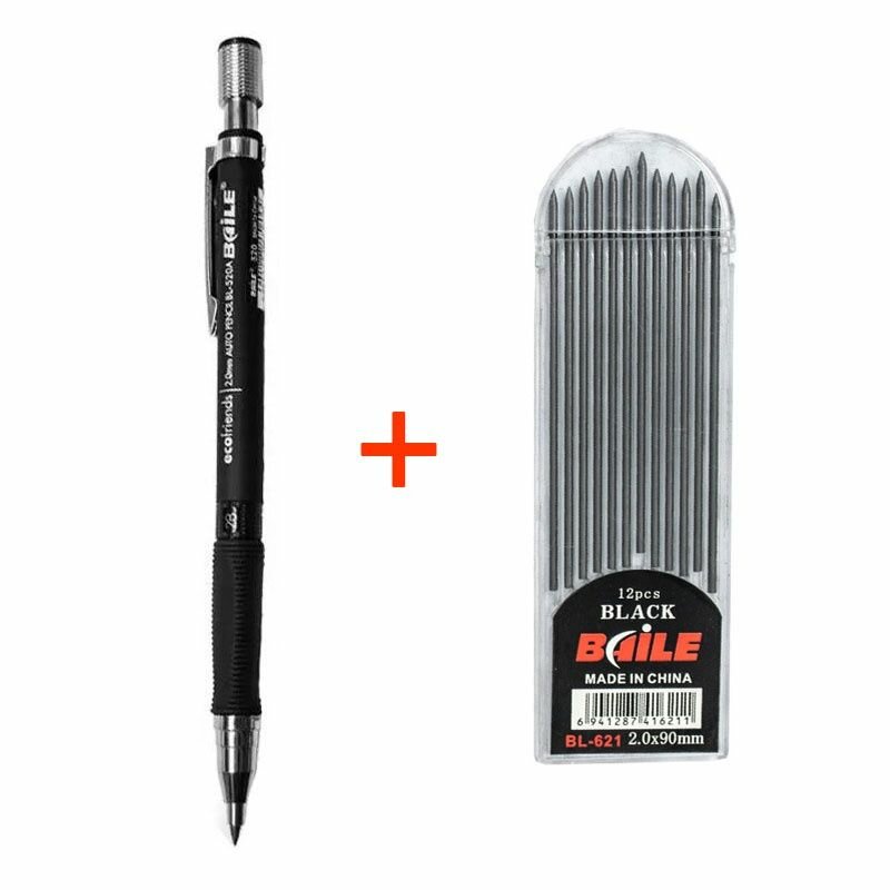 Uniklo Карандаш, твердость: 2B (2 Мягкий), толщина: 2 мм, 1 шт.