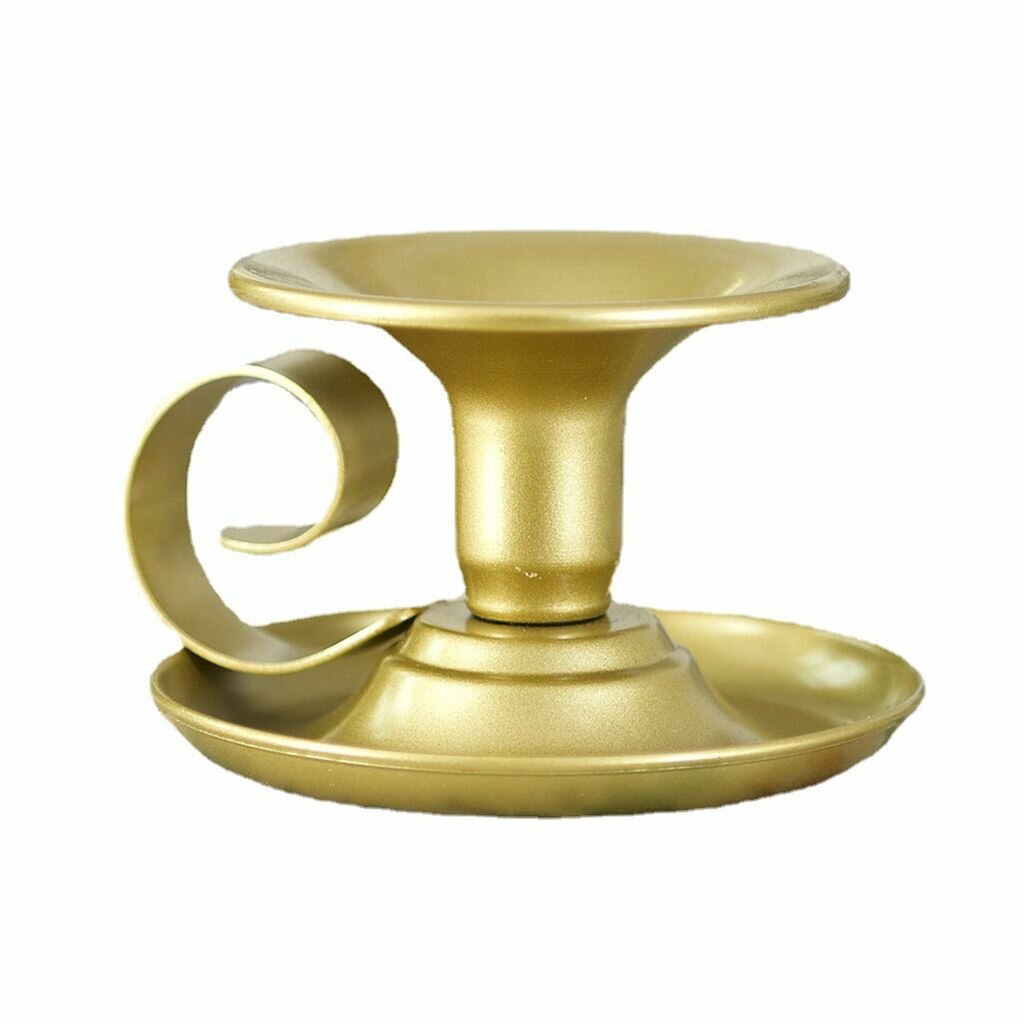 Ретро подсвечник из кованого железа в европейском стиле ресторанный подсвечник золотой