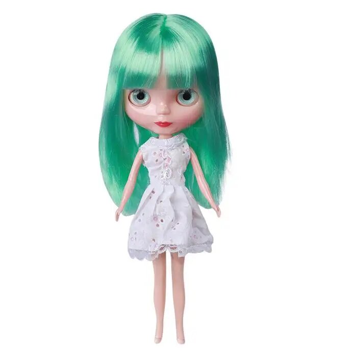 Blyth кукла 30 см силиконовая Изумрудный, green hair