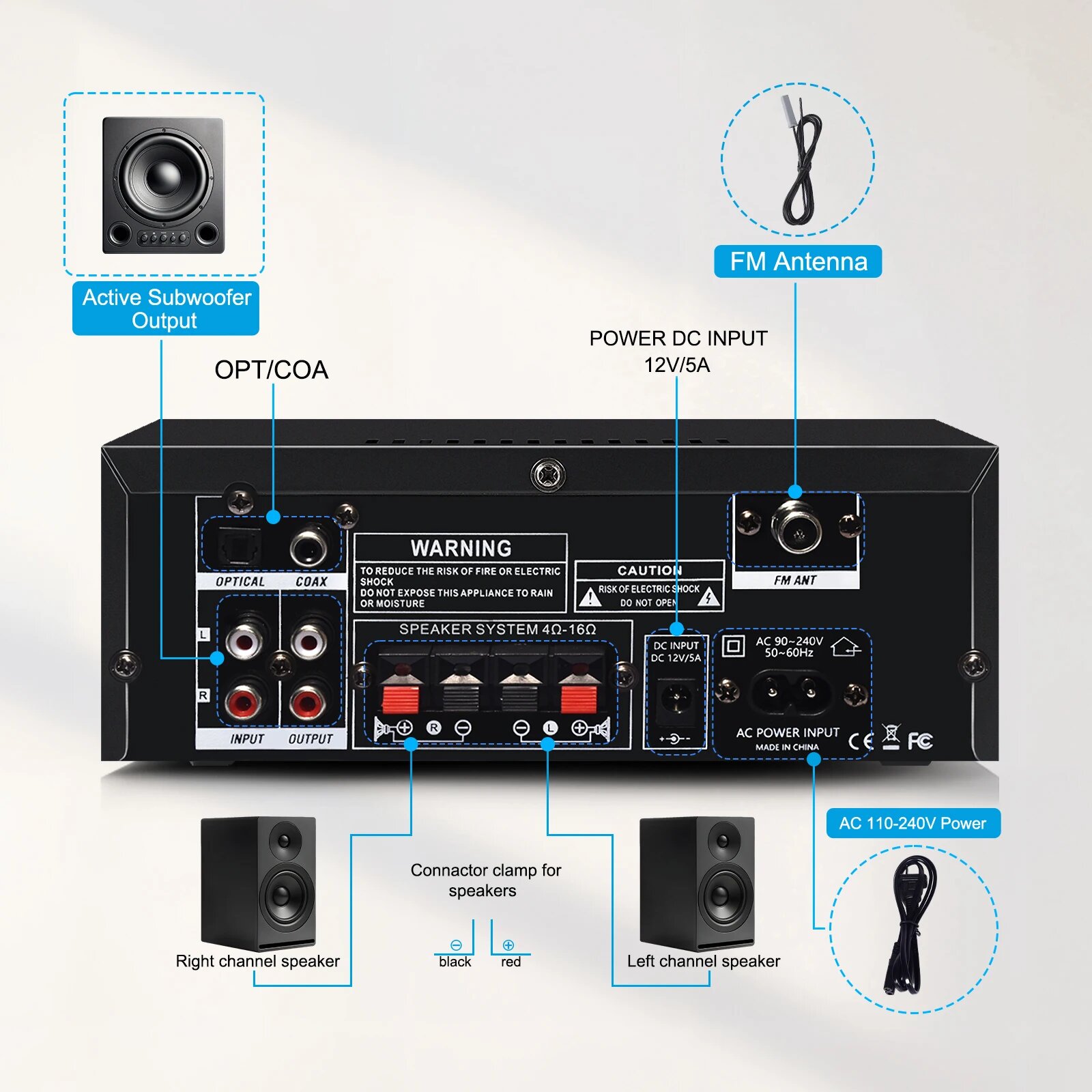 Woopker AK55 Усилитель EU Plug — фото 1