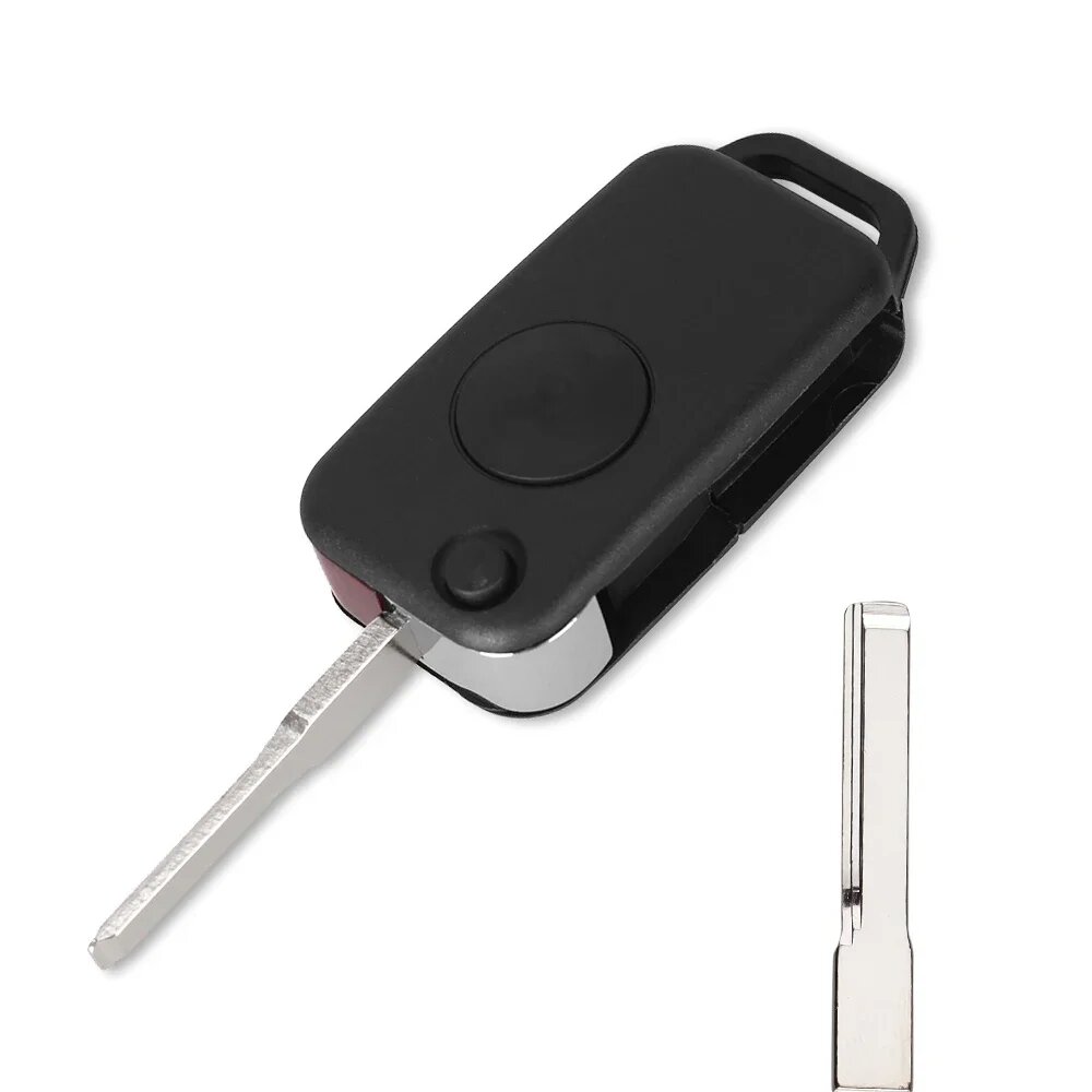 KEYYOU откидной складной удаленный автомобильный ключ для Mercedes Benz W168 W124 W202 W203 A C E ML C CL S SL SEL SLK E113 Fob HU64 HU39 1 bt 4 HU64 blade