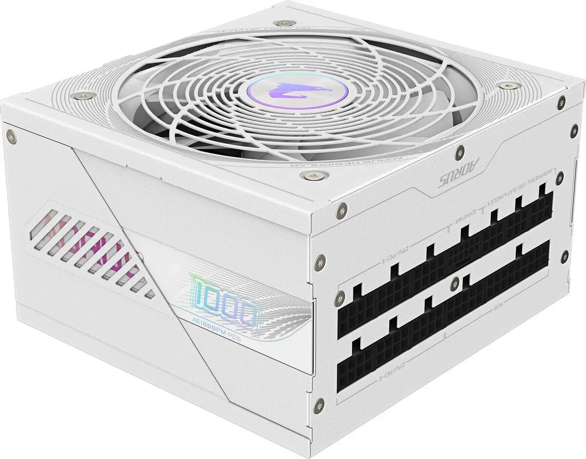 Блок питания Gigabyte AE1000PM PG5 ICE 1000W, 80+ Platinum, белый