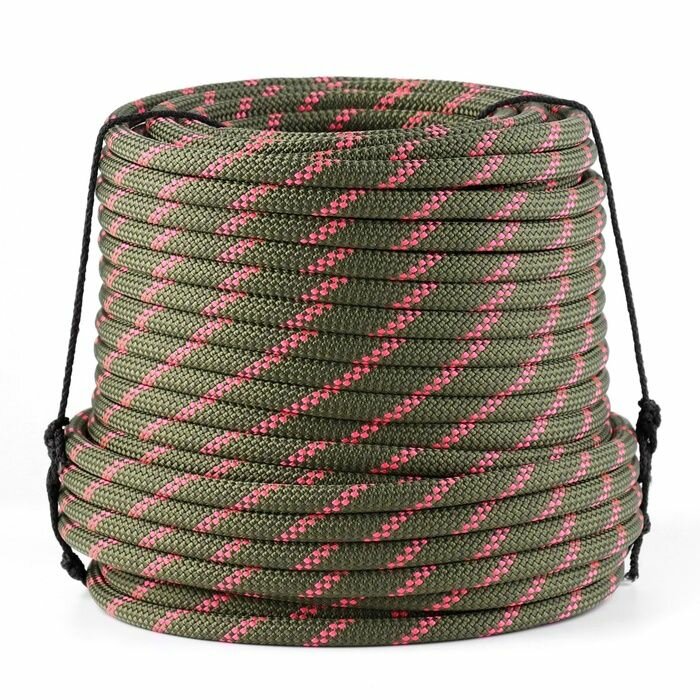 Веревка страховочно-спасательная "Высота" хаки, d 10 мм, 50 м