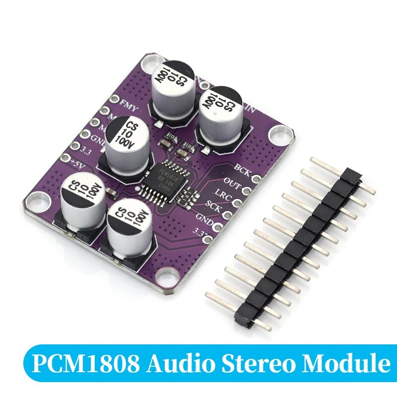1-10 шт. PCM1808 99 дБ SNR аудио стерео АЦП односторонний декодер с аналоговым входом 24 бит плата усилителя модуль плеера