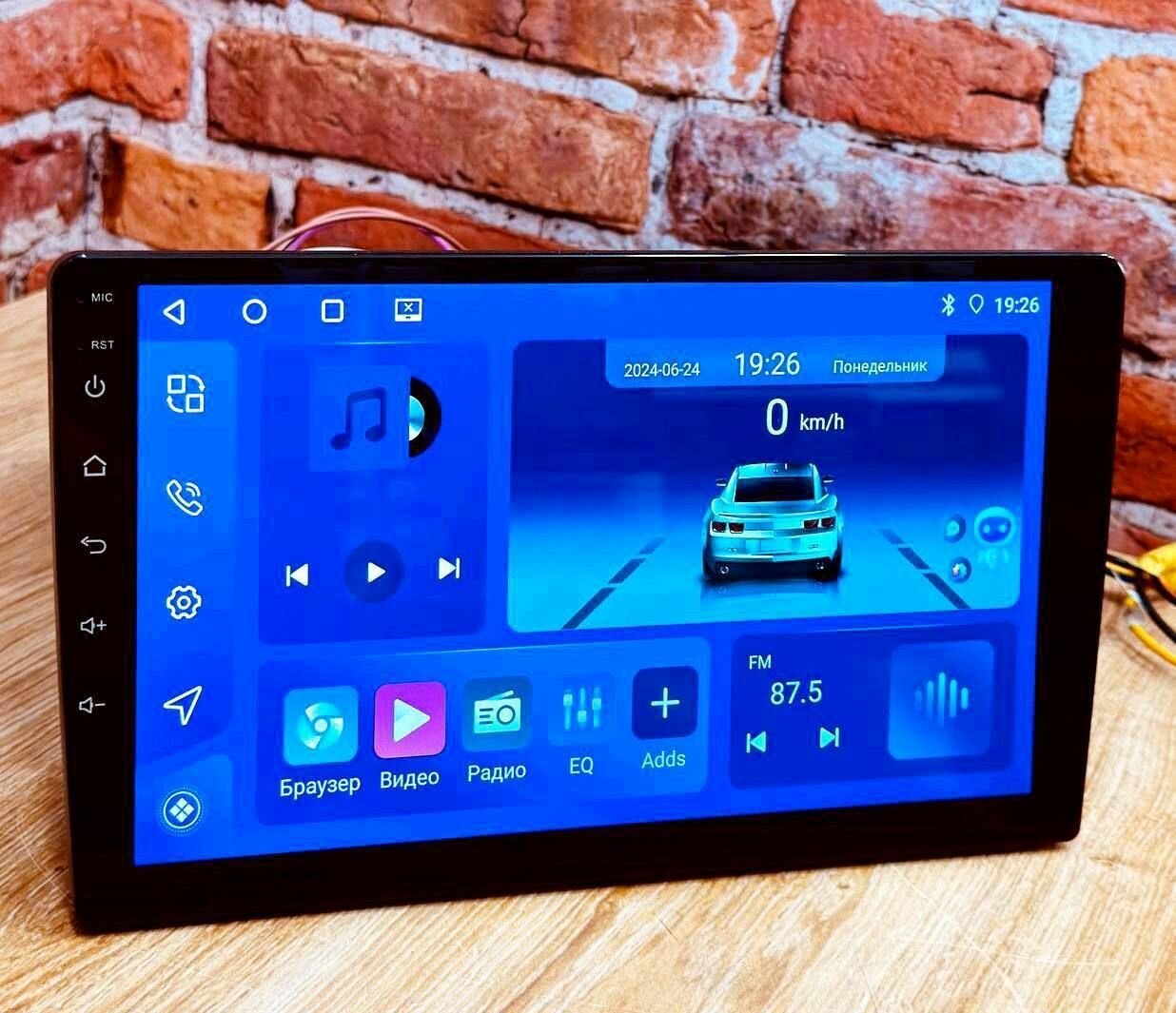 Андроид магнитола с поворотным экраном на голосовом управлении от E5-Olom ES4 Flip 3+32G