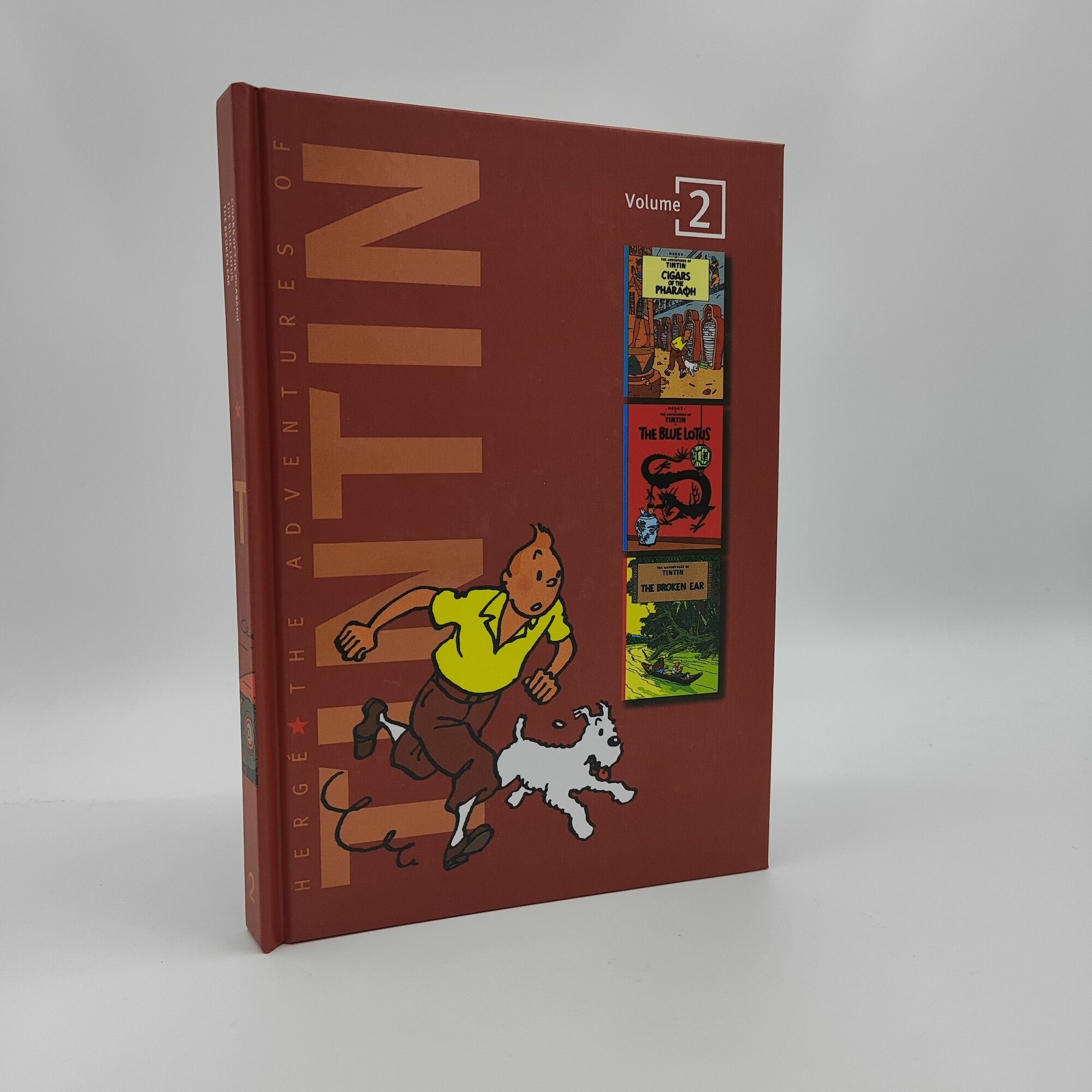 Herge. The Adventures of Tintin. Volume 2. Cigars of the pharaoh. The blue lotus. The broken ear.
