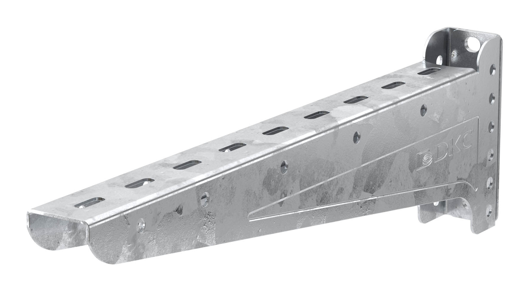 Консоль для кабельных лотков DKC / ДКС BBN6040 универсальная усиленная, оцинкованная стальная, длина основания 400мм / крепеж