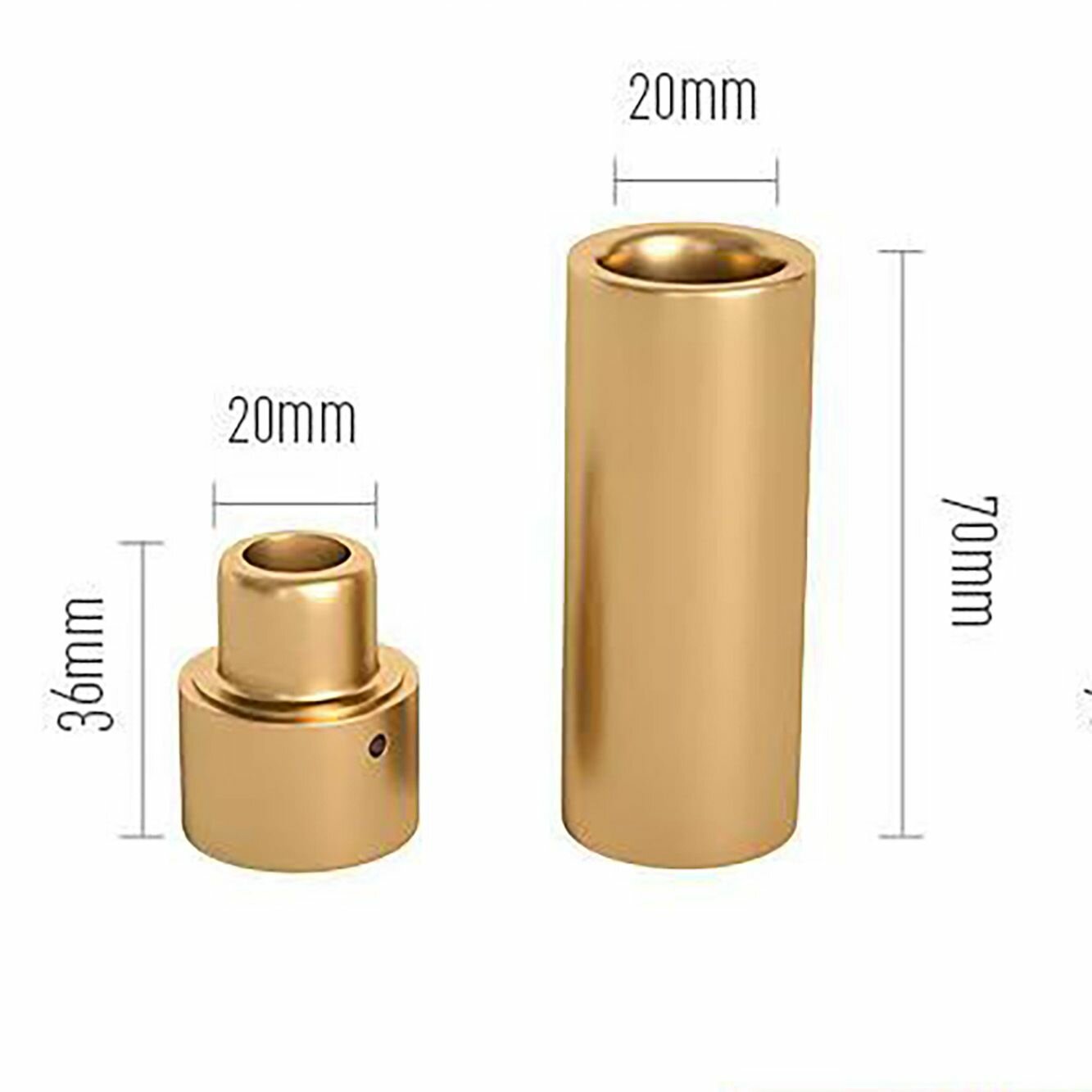 Набор тефлоновых насадок диаметром 20 мм для круглых паяльников для сварки полипропиленовых труб