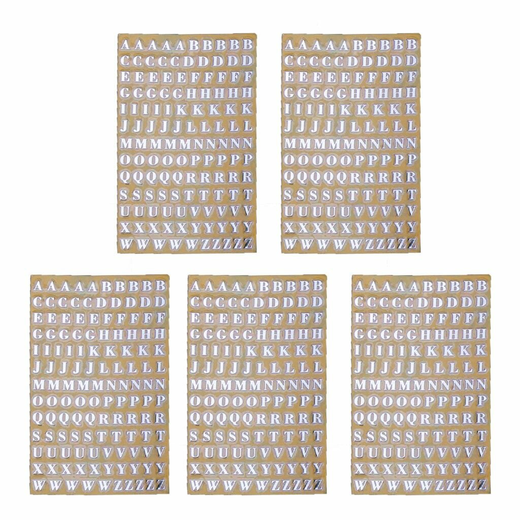 Блестящие буквы и цифры 3 мм из эпоксидной смолы, 5 шт наклейки-филлеры для творчества, золото и серебро, декор для скрапбукинга и бижутерии