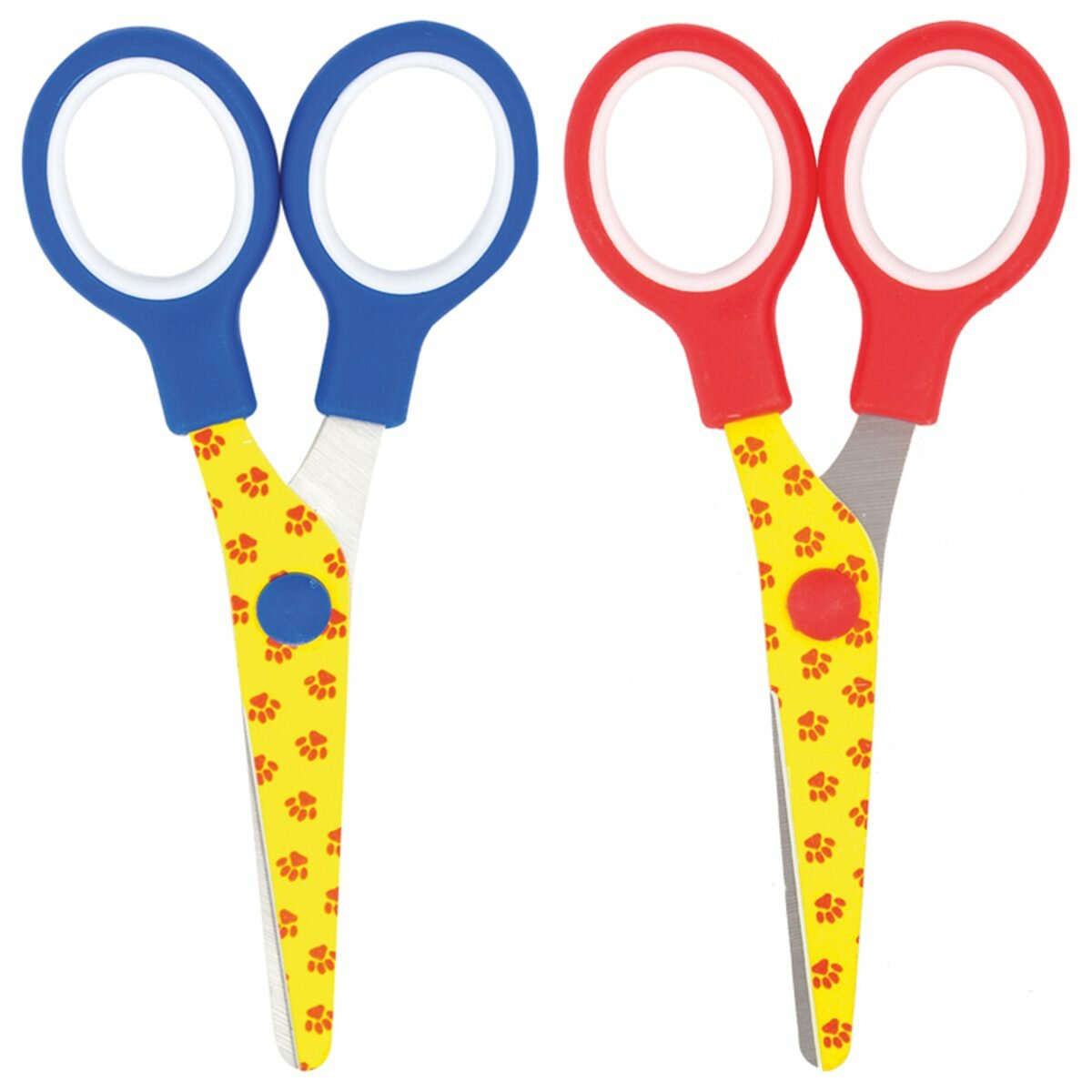 Ножницы детские Мульти-Пульти "Приключения Енота", 130мм, с рисунком на лезвиях, закругленные (MS_16026), 240шт.