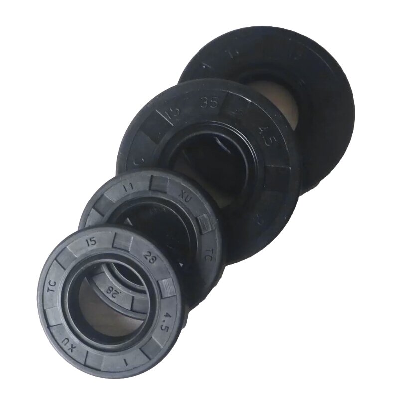 Сальник Пластиковая крышка из нитриловой резины Двойная кромка с пружиной для деталей бензопилы 45/52/5800 45cc 52cc 58cc