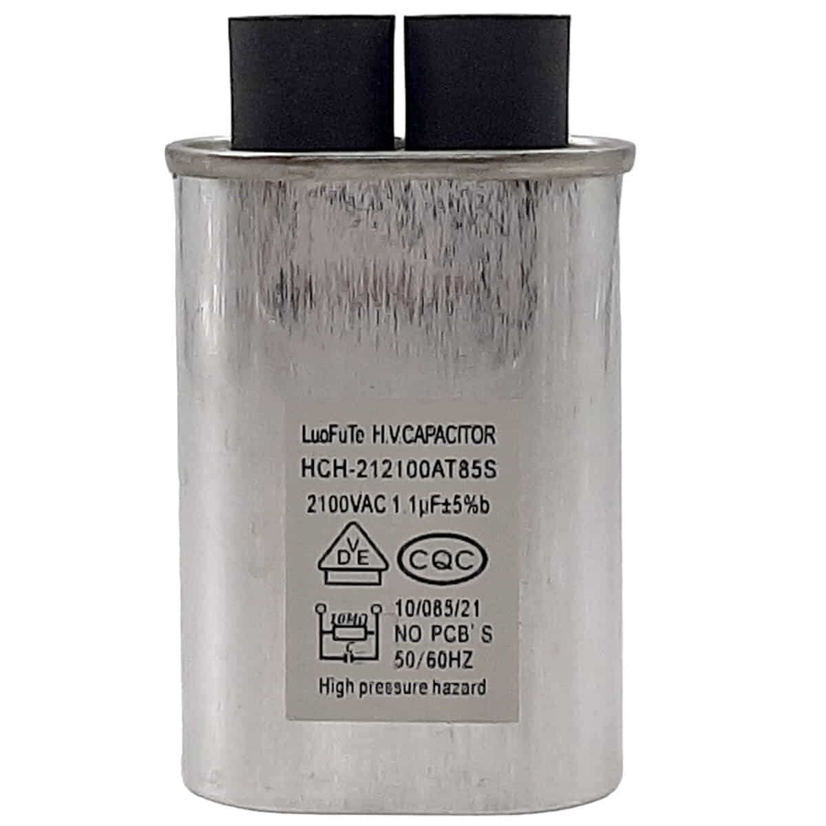 Конденсатор HCH-212100AT85S высоковольтный 2100VAC 1.1mF для микроволновой печи (СВЧ)