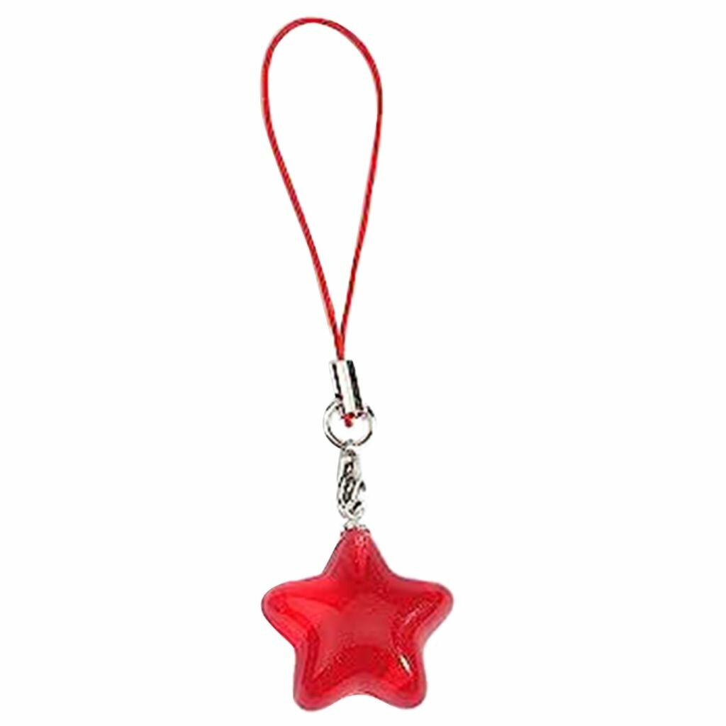 Подвеска на цепочке для мобильного телефона в виде Звезды-красный