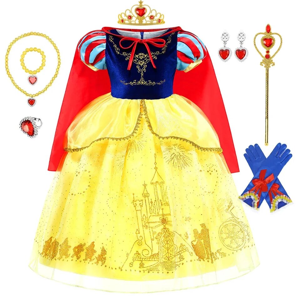 Костюм Белоснежки для девочки 5-6T-130, Dress2