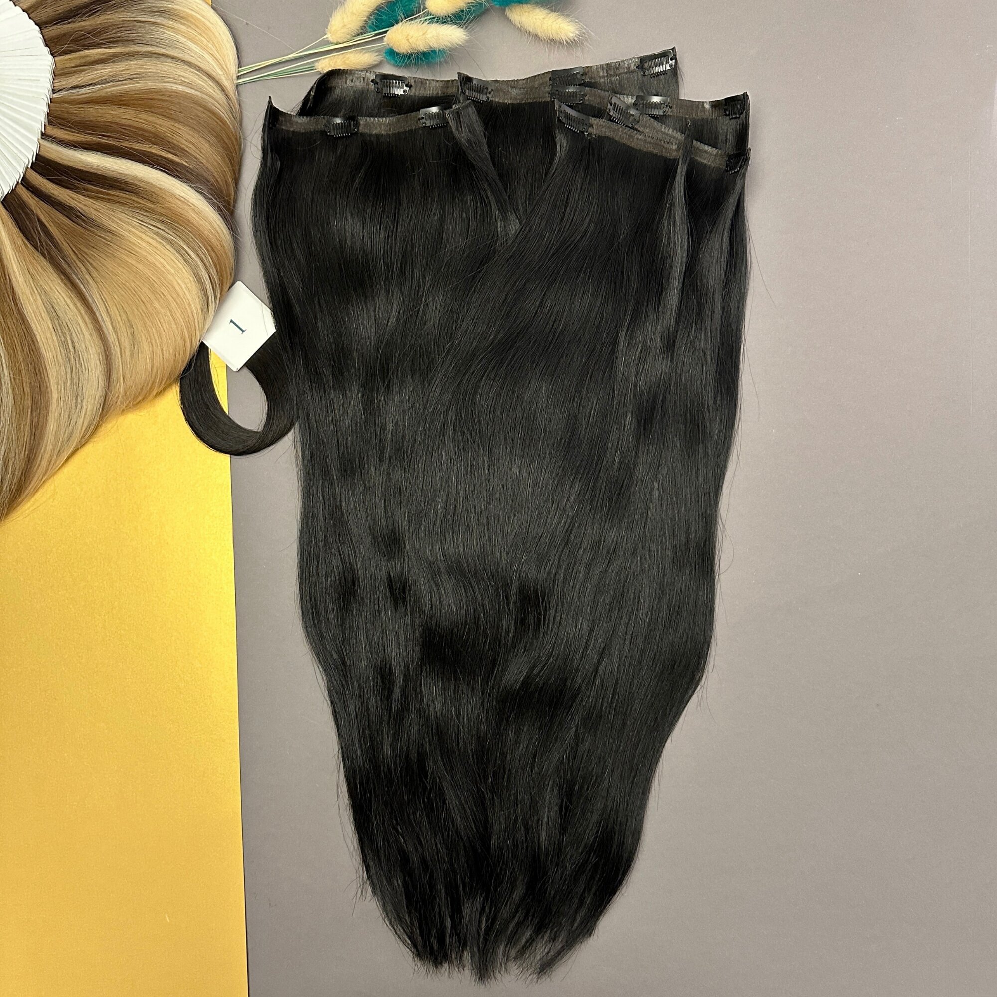Волосы Belli Capelli славянские люкс на заколках 50-55см №1