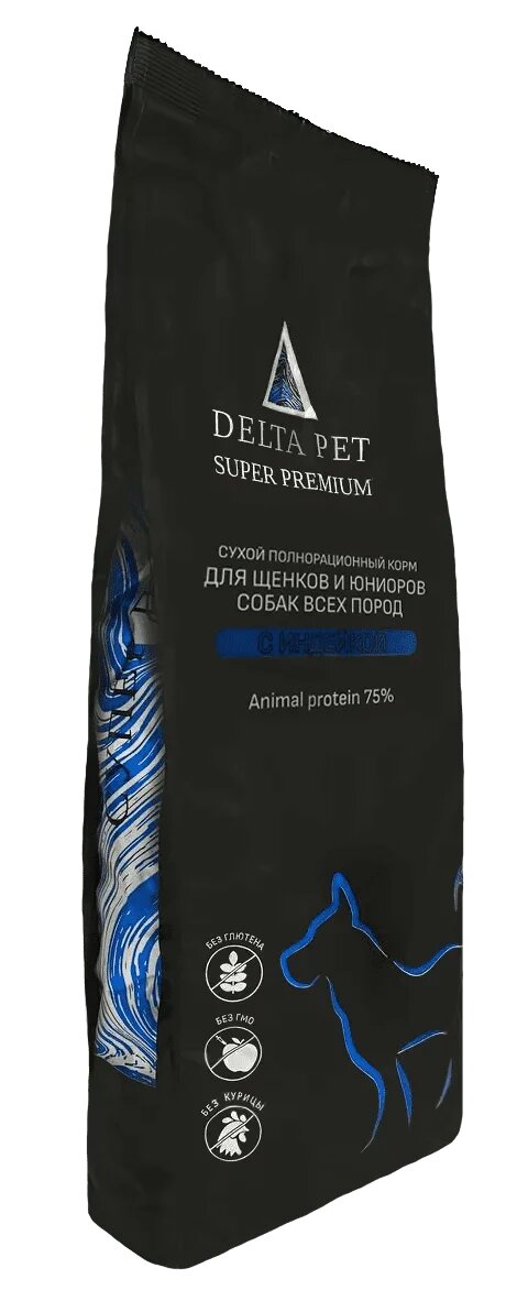 Корм DeltaPet для щенков и юниоров собак всех пород с индейкой 2.5кг