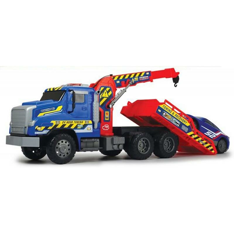 Эвакуатор Dickie Гигант с автомобилем, 55 см, свет, звук 3749021