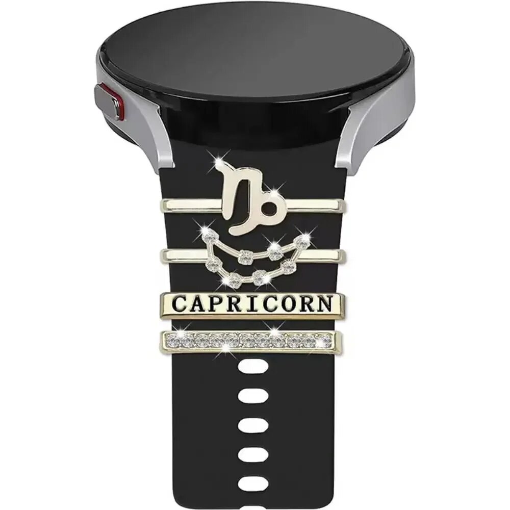 Ремешок для Apple Watch Capricorn, черный, 4 шт.