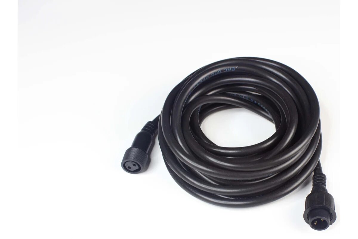 TEAMPROF Удлинитель 5 м TPF-EC2-5-B 2-пиновый черный для бытового применения в помещении