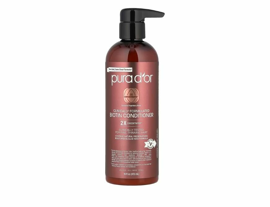 Pura D'or, Биотиновый кондиционер для всех типов волос, 473 мл