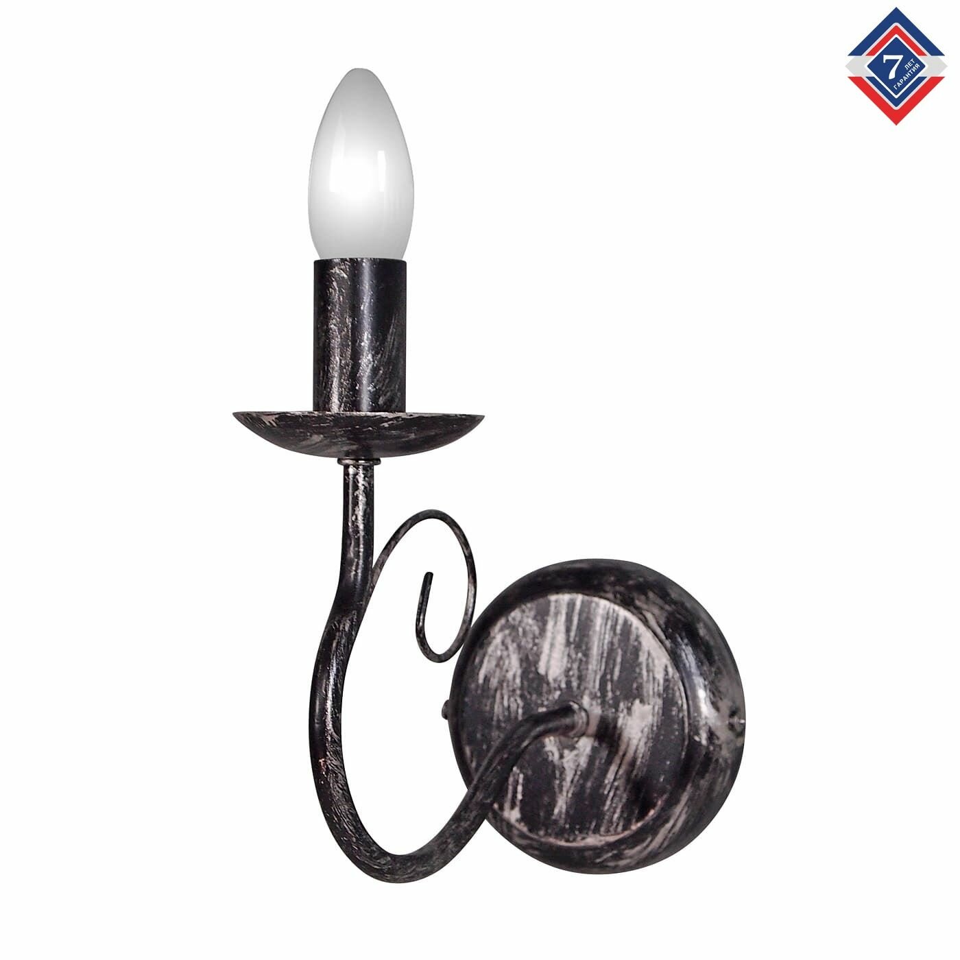 Бра настенные классика черная с серебром Петрасвет Россия S1267-1