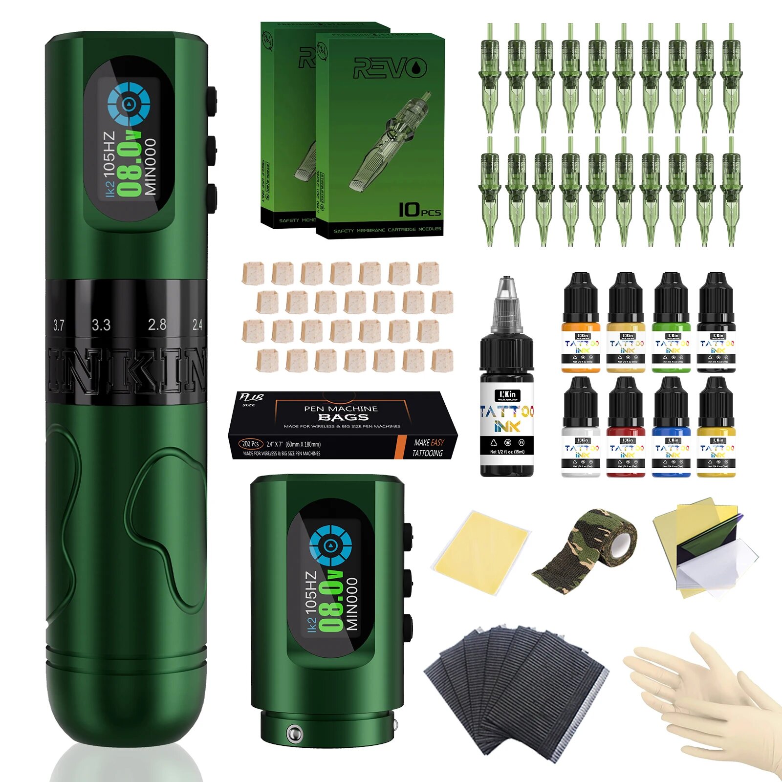 INKIN INKFlexo Набор для татуировок Green Kit