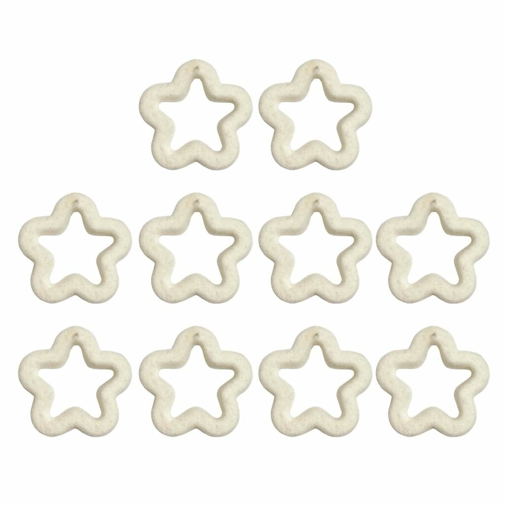 10шт/пактные полые пятиконечные звездные акриловые бусины Смешанные DIY Beadered Bracelets Jewelry Accessory