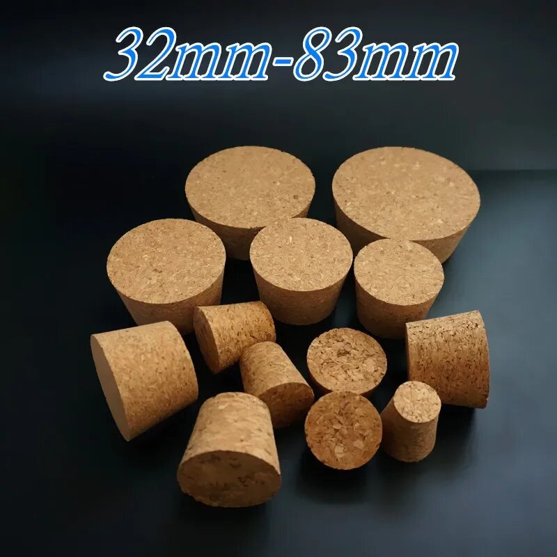 Набор из 5 пробок для пробирок и маленьких стеклянных бутылок (диаметр от 32 мм до 88 мм) 35x26x35mm