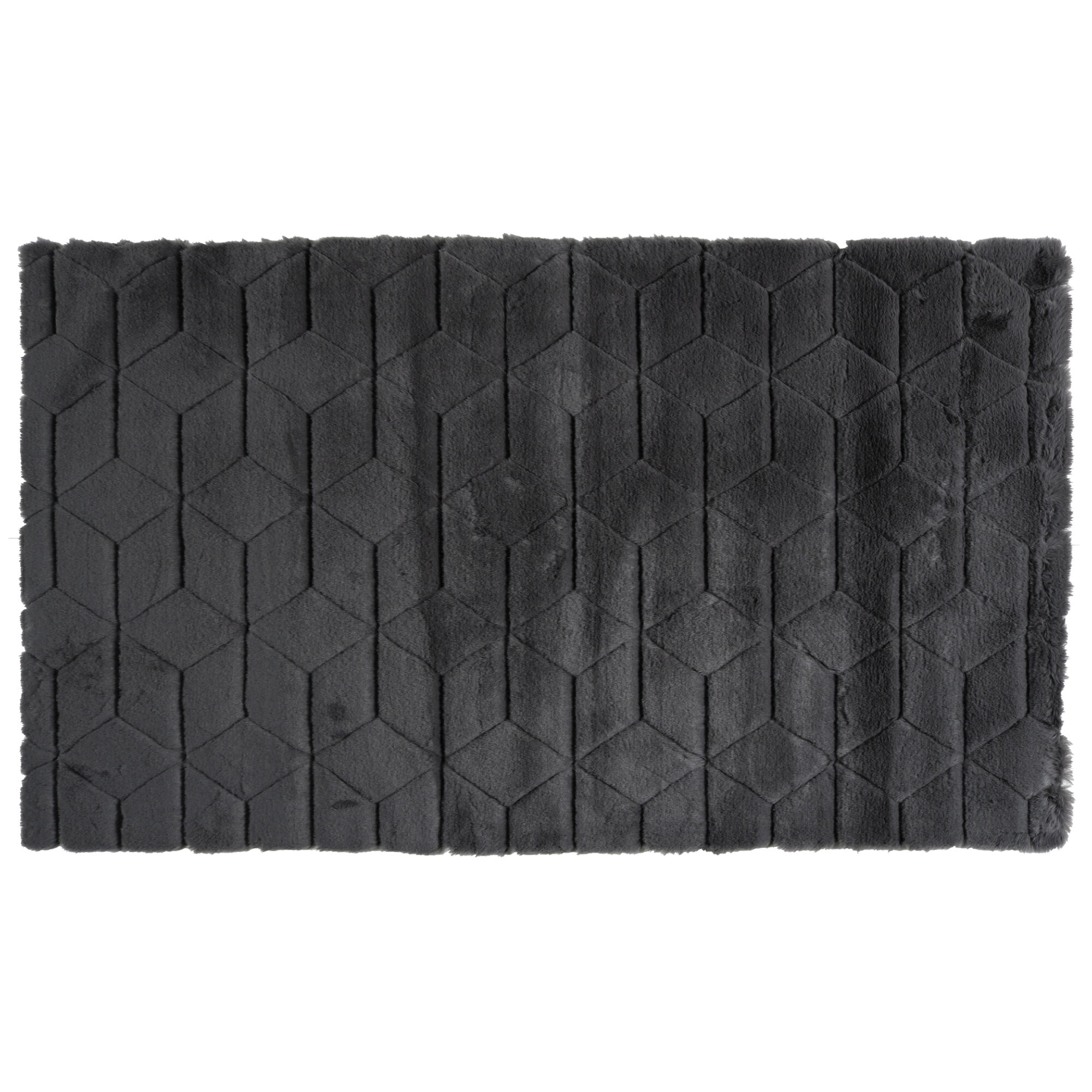 Коврик для ванной Fixsen Diamond 70x120 см цвет графит