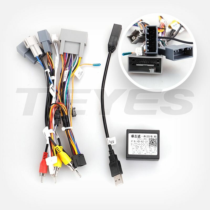 Проводка магнитолы Honda Freed 2 Vezel 2 Jade HR-V (кабель и канбас RZC) android магнитол