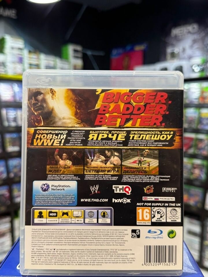 Игра WWE 12 PS3 (Box) — фото 1