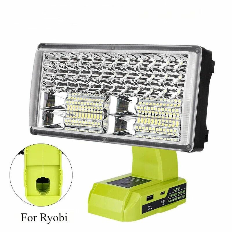 50W-4200LM фонарик аккумуляторный светодиодный рабочий прожектор для Ryobi 18V