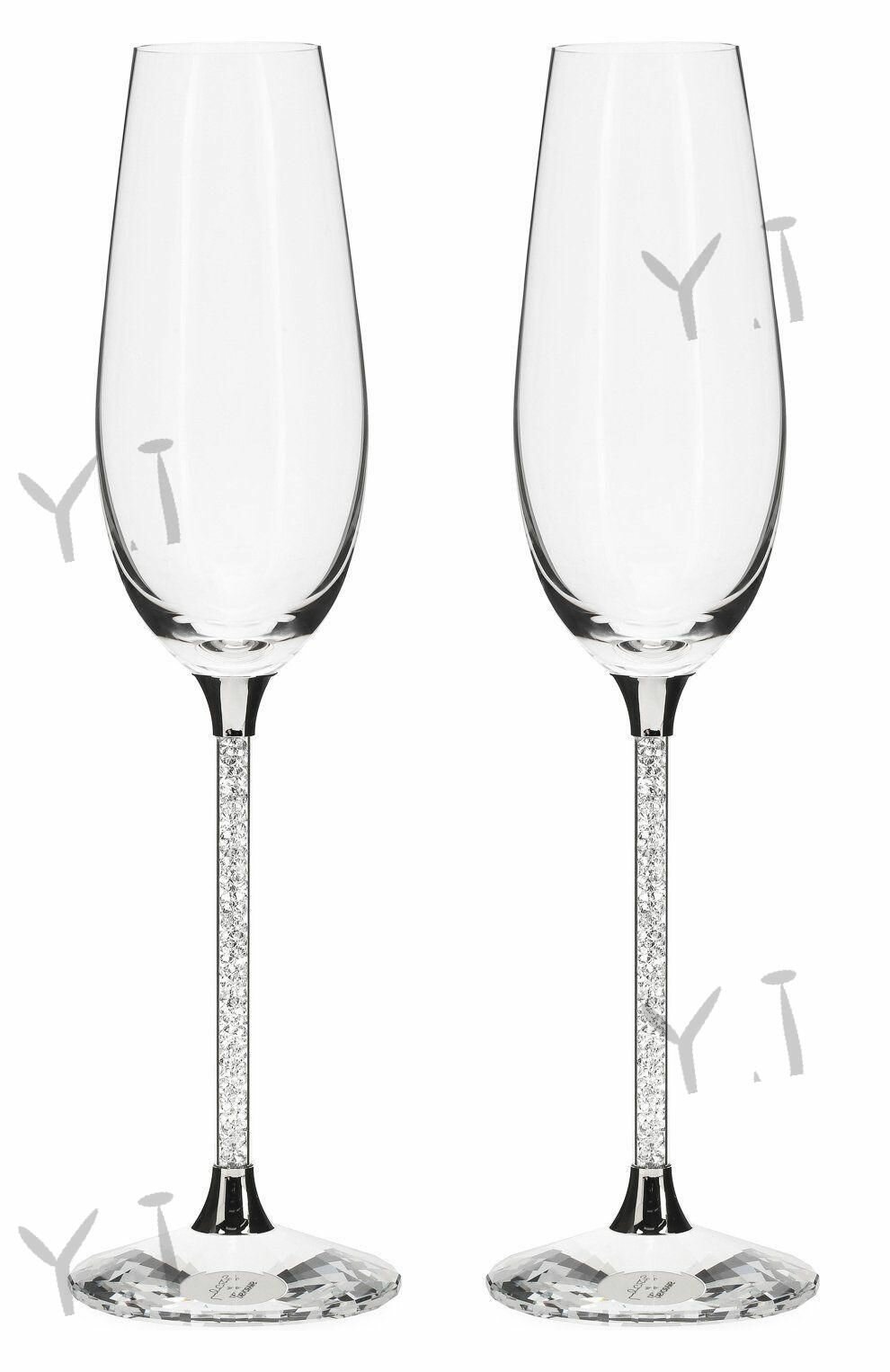 Хрустальные бокалы для шампанского, упаковка из 2 шт, 200 мл`